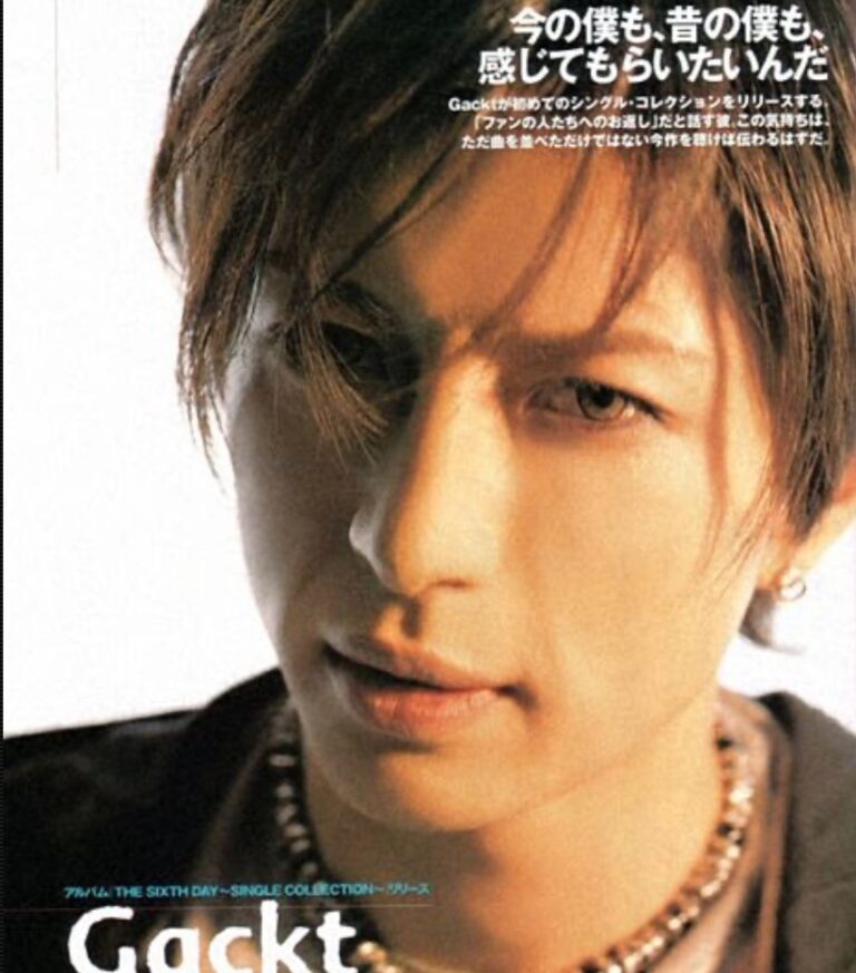GACKTの年齢不詳の理由は若い頃からの食生活と運動。昔から美肌と肉体美の象徴 - FES ROCK